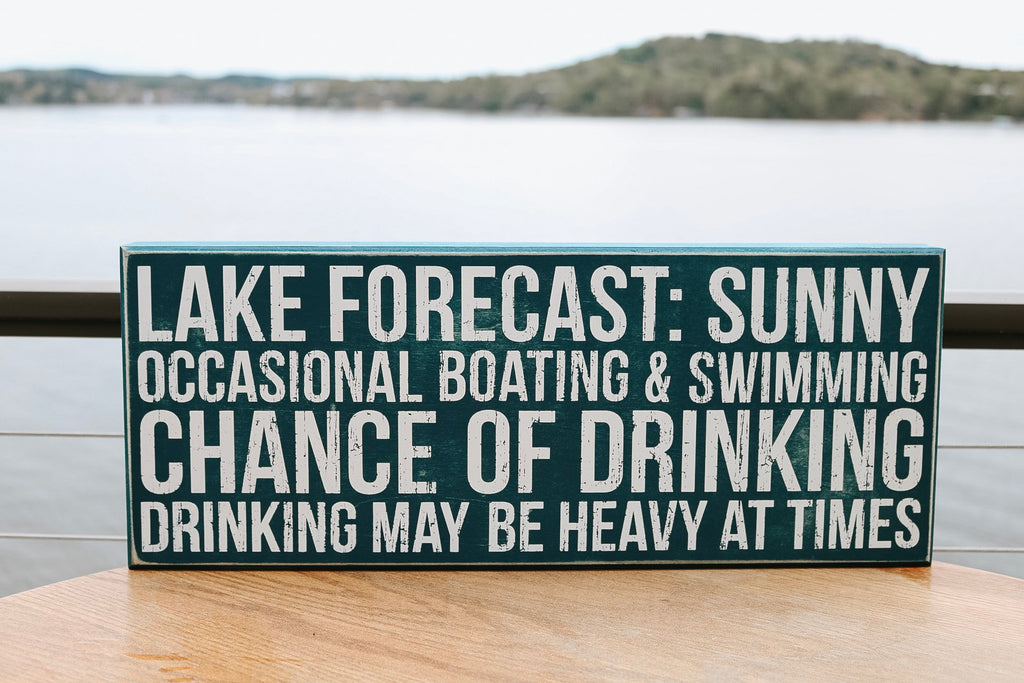 Lake Forecast Sign – Dixie Duds and Decor
